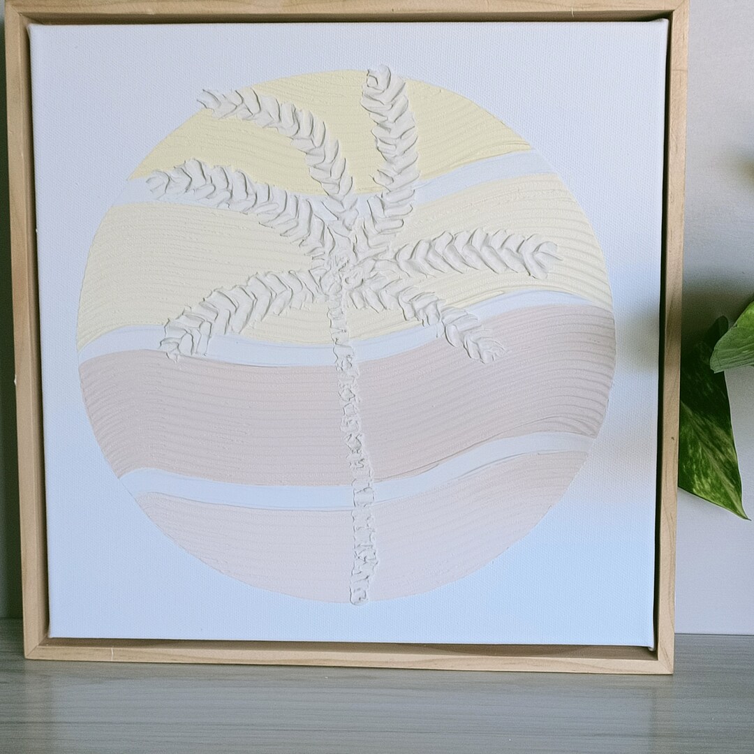 Textured Wall Art, Textured Palm Trees, Textured Art, Wall Art ...