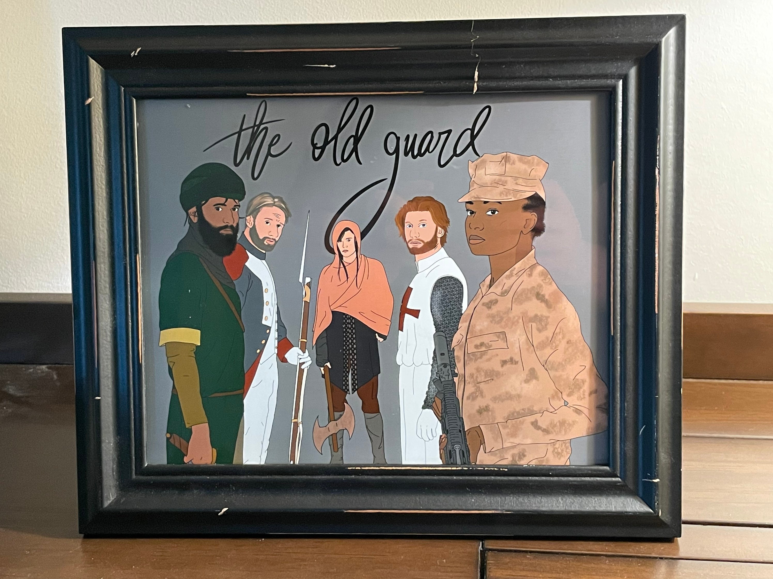 The Old Guard Kunst, fanmade Digitaldruck, gerahmt - Etsy.de
