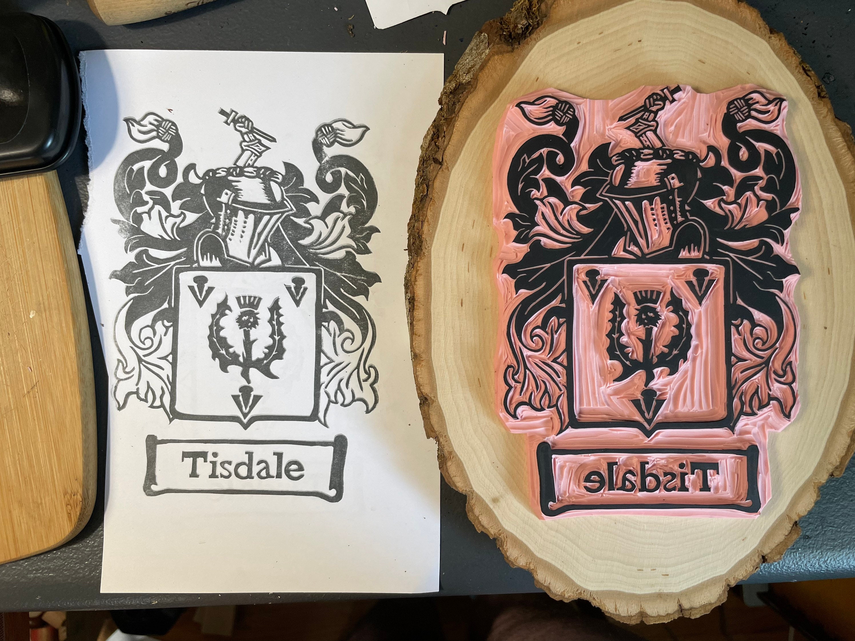 CUSTOM Crest Stamps Made to Order Rubber Stamp of - Etsy