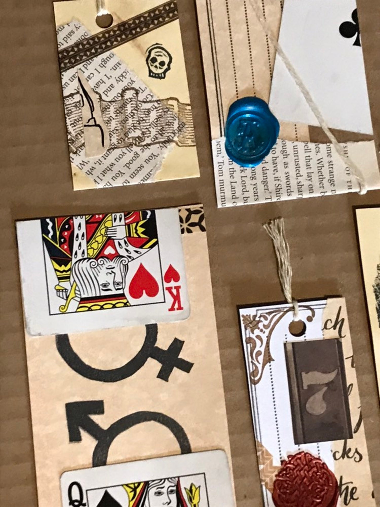 Collage Bookmarks - Etsy