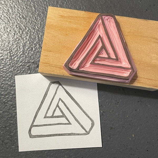 Triangle Stamp - Etsy