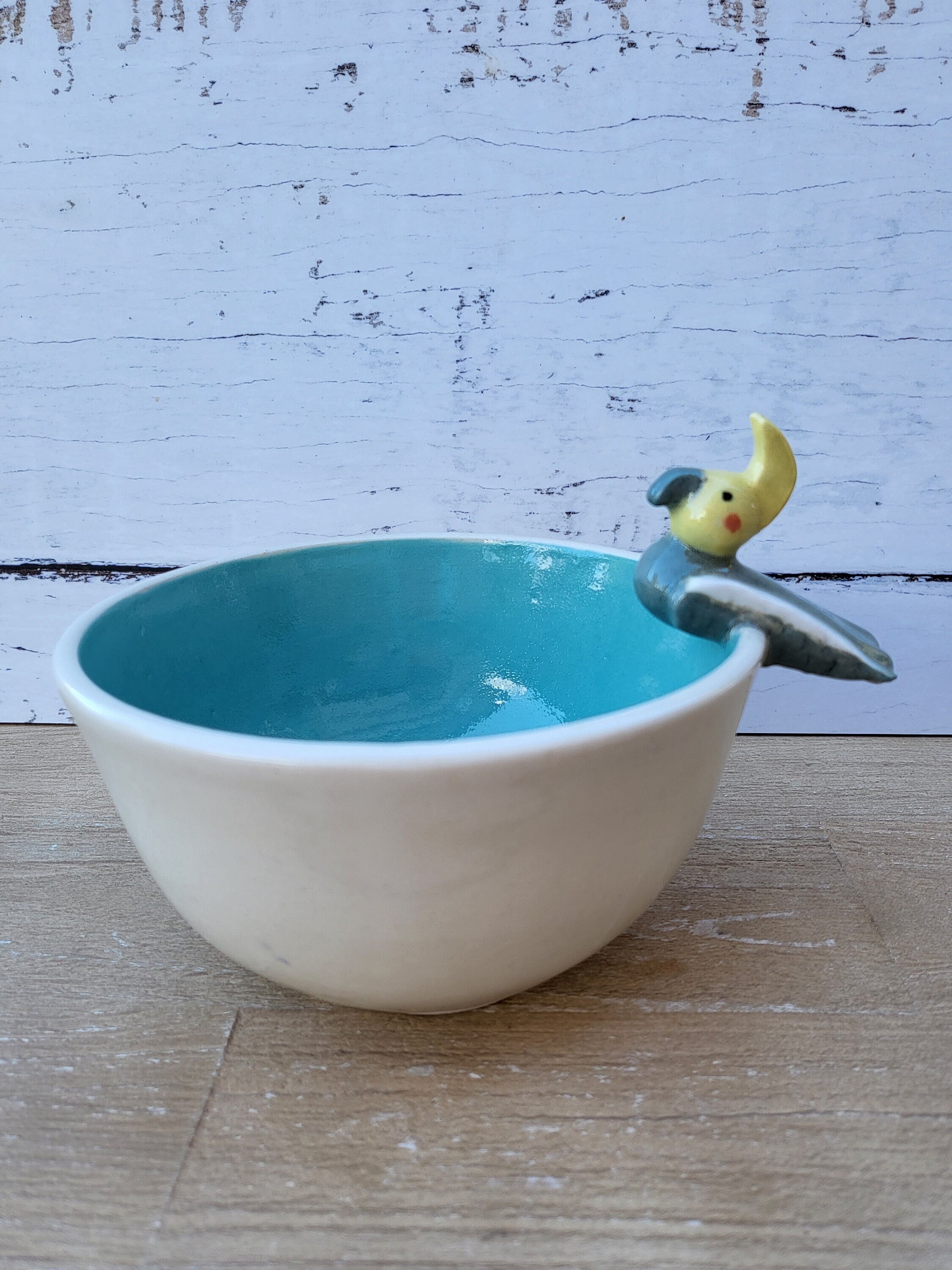 Handmade Ceramic Cockatiel Bowl: Sculpted Bird Design - Etsy