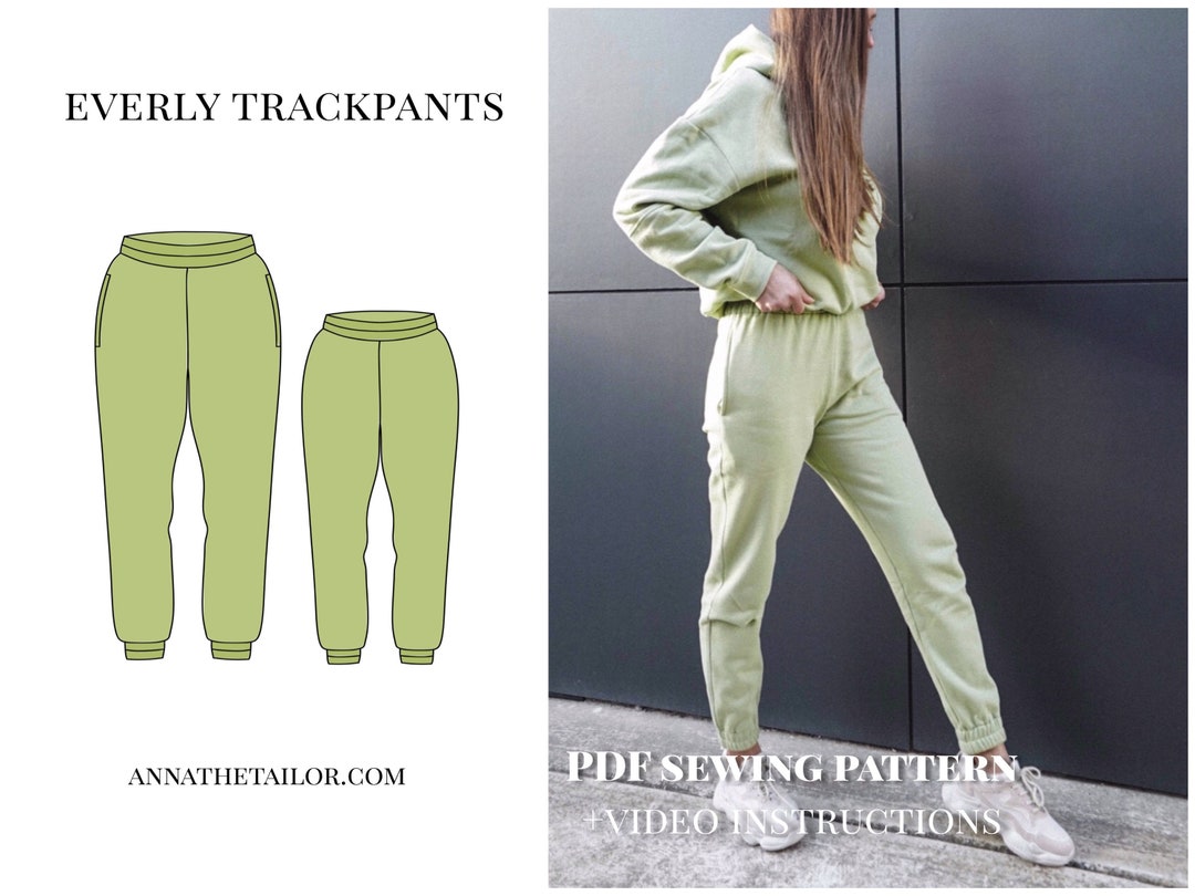 Everly Trackpants Printable Sewing Pattern A4 Pdf Digital - Etsy