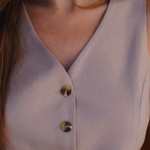 Violet Vest Sewing Pattern: Classic Fitted Vest (PDF Digital Download ...