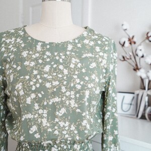 LISA Long Sleeve Ruffle Printable Sewing Pattern A4 Pdf Digital ...