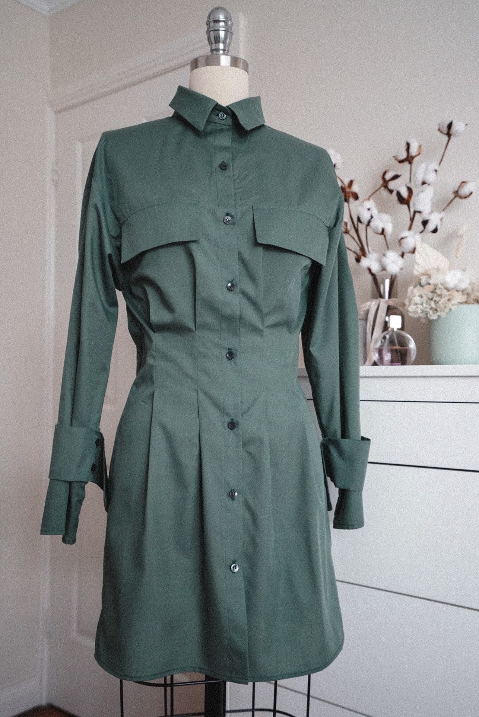 Stella Button up Shirt Dress Printable Sewing Pattern A4 Pdf - Etsy