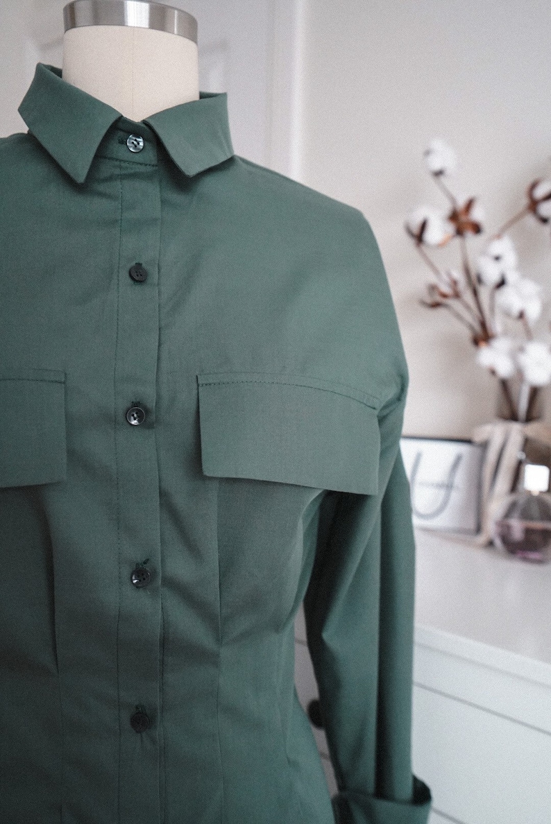 Stella Button up Shirt Dress Printable Sewing Pattern A4 Pdf - Etsy