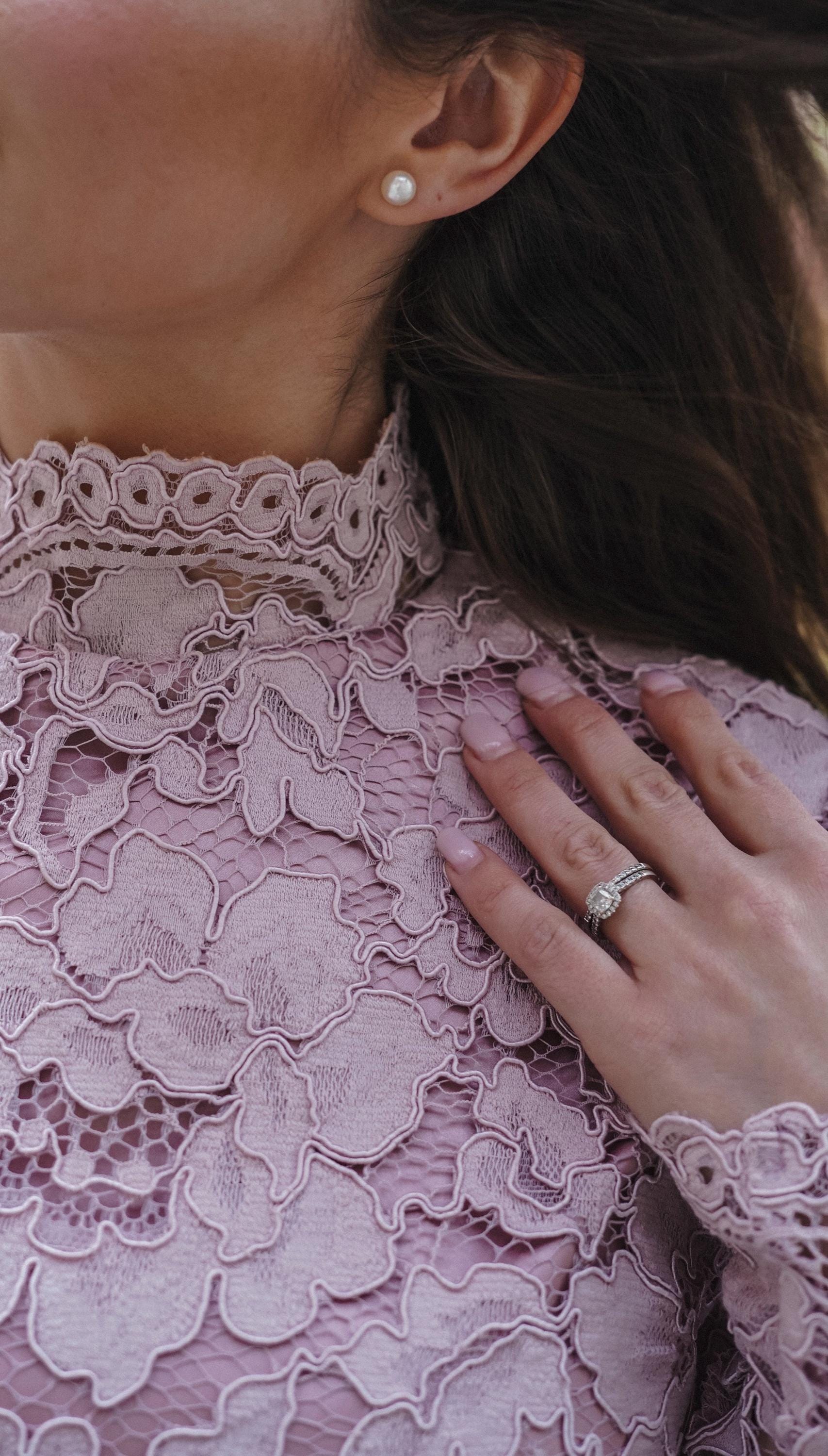 SOPHIE Dress in Floral Dusty Pink Lace With Satin Lining Size Small - Etsy