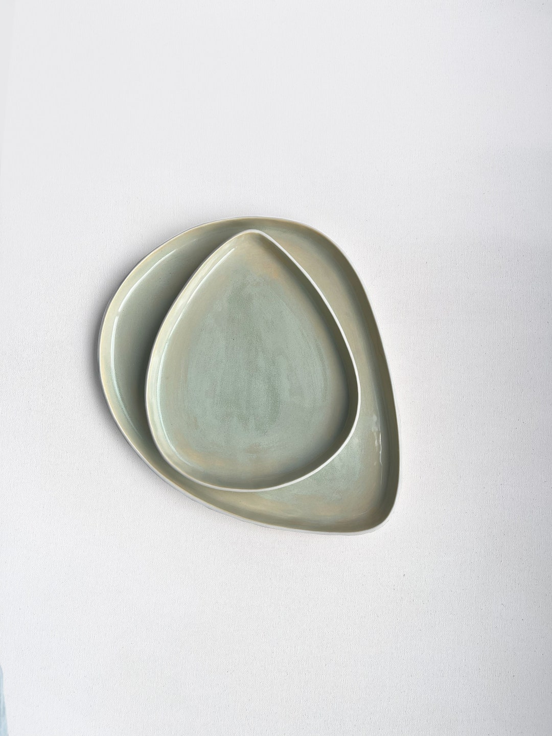 Irregular Shaped Organic Shaped Porcelain Set Dinnerware Dinner Plate ...