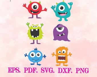 One Eyed Monster Svg - Etsy