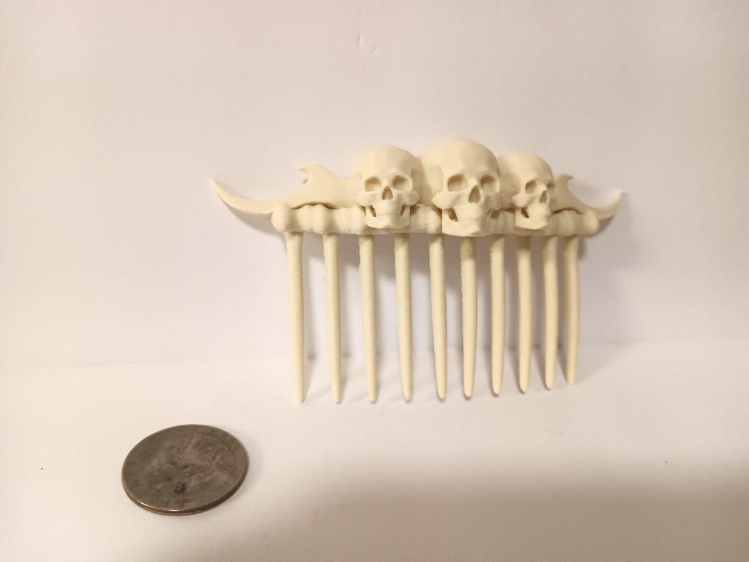 Gothic, Punk, Alternative (PLA) Bone White- Decorative Hair Comb - Etsy