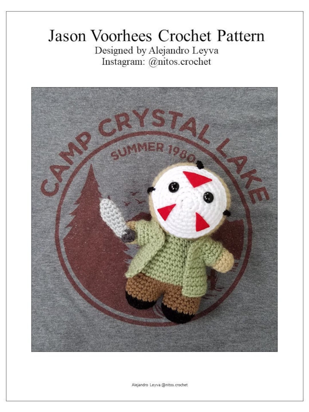 Pattern Only | Halloween Horror Icon Inspired | Jason Crochet ...