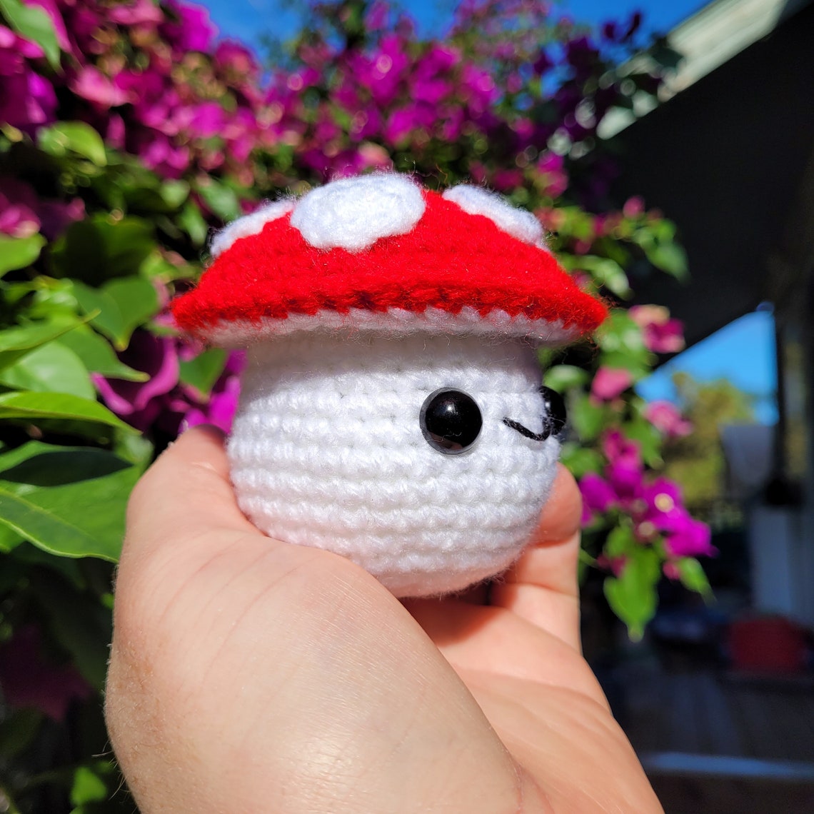 Crochet Pattern Only Cute Happy Mushroom Crochet Amigurumi - Etsy