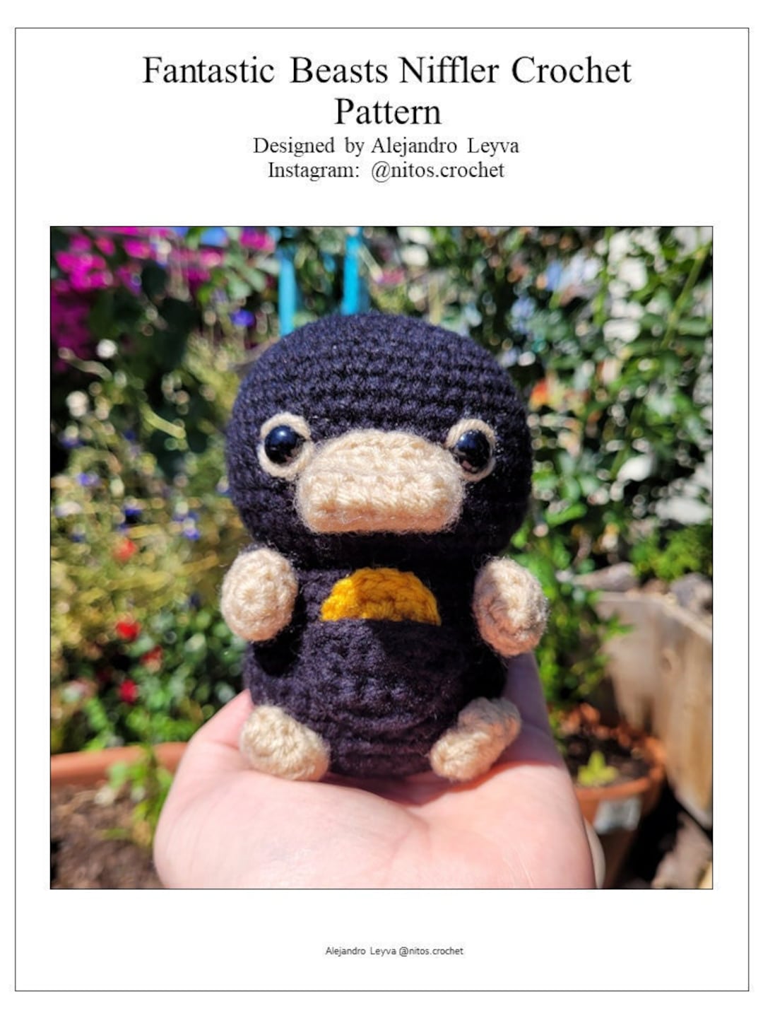 Pattern Only | Magical Monster Creature Crochet | Echidna / Platypus ...