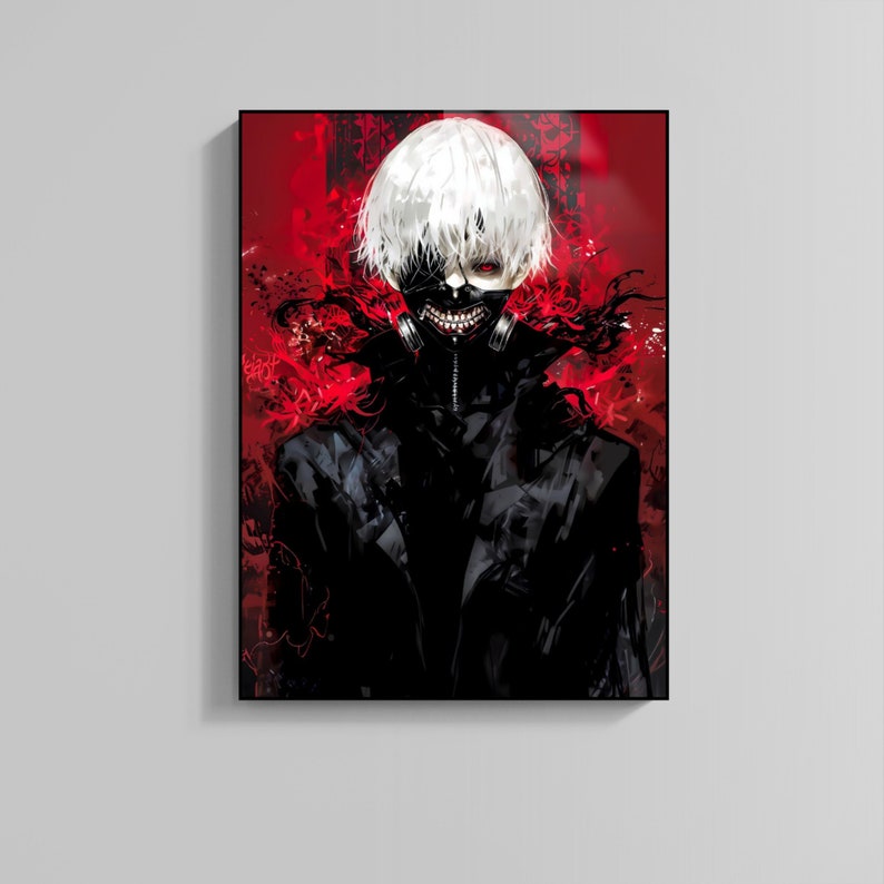Kaneki Ken Metal Prints Anime Fan Art Anime Gift Tokyo Ghoul - Etsy