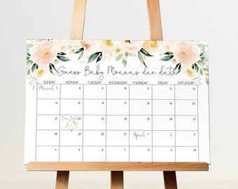 Erasable Baby Birth Pool Guess Game Pregnancy Due Date Baby - Etsy