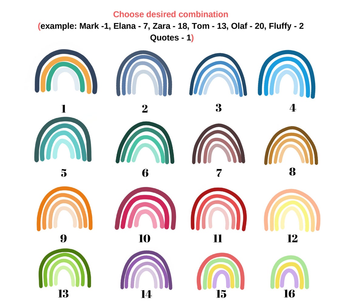 Rainbow Family Portrait, Custom Adoption Gift (digital Files) - Etsy ...