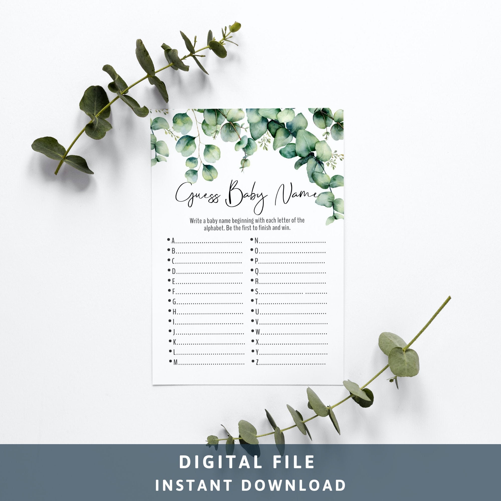 Guess Baby Name Baby Shower Games Baby Shower Quiz Guess - Etsy Australia