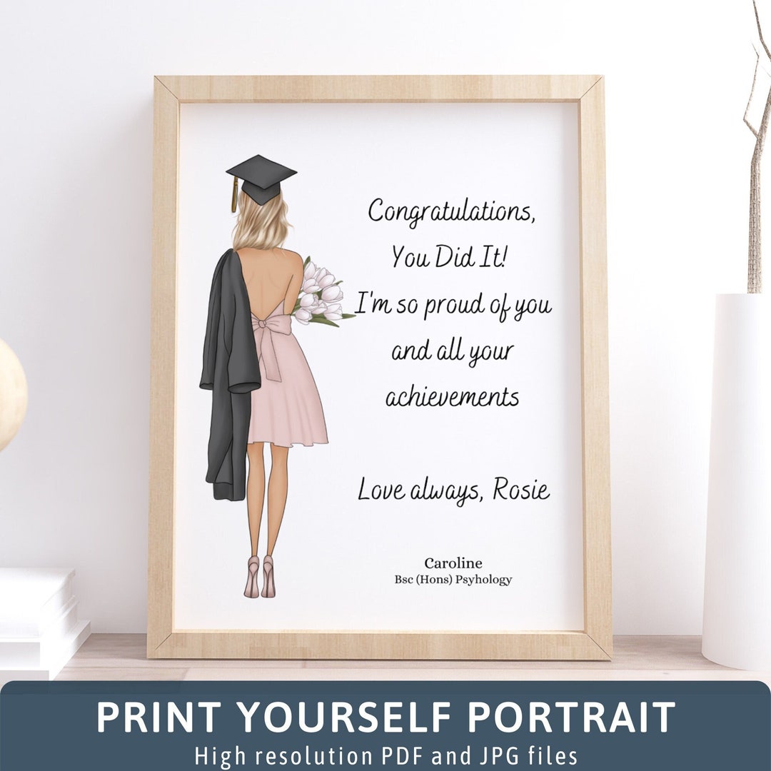 Graduation Gifts Graduation Print Friends Graduation Print Personalised ...