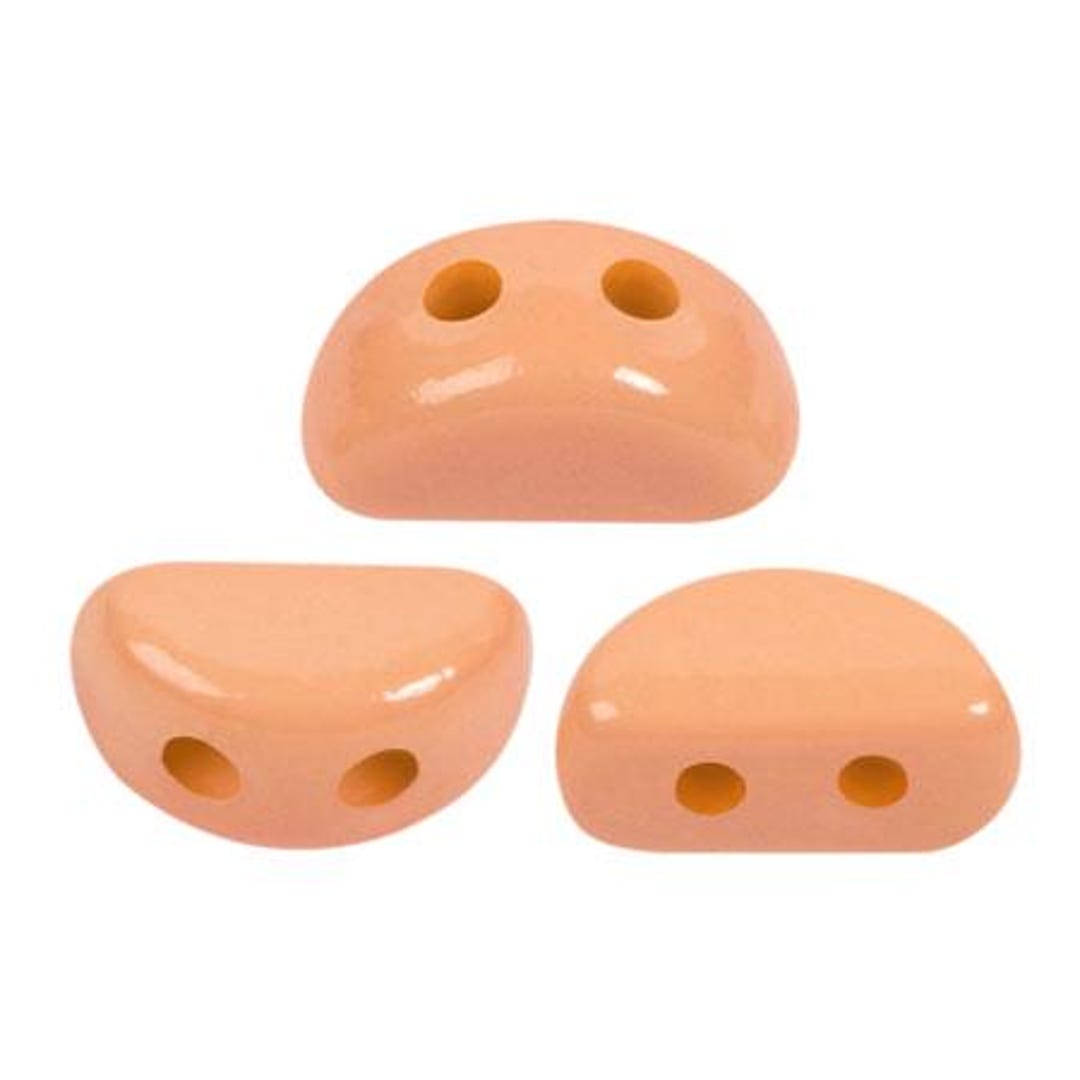 La Divine Peach Kos Par Puca® Beads, 50 Pcs, 2-hole, 6x3mm, Czech ...