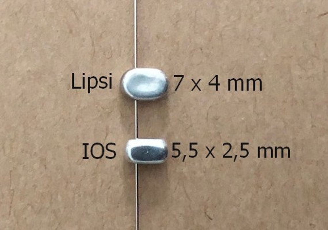 Lipsi Par Puca® Beads Dark Green Light Matte, 2 Holes, 7x4mm, Czech ...