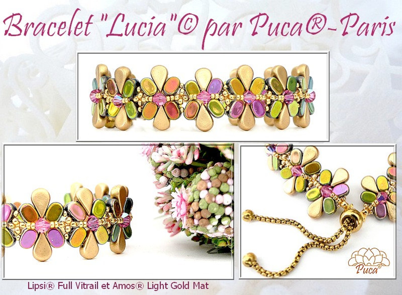 Lipsi Par Puca® Beads Dark Green Light Matte, 2 Holes, 7x4mm, Czech ...