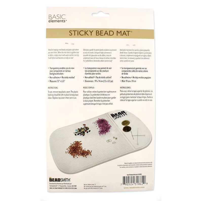 Beadsmith Sticky Bead Mat, Design Beading Board, Bead Board, Medium, 7. ...