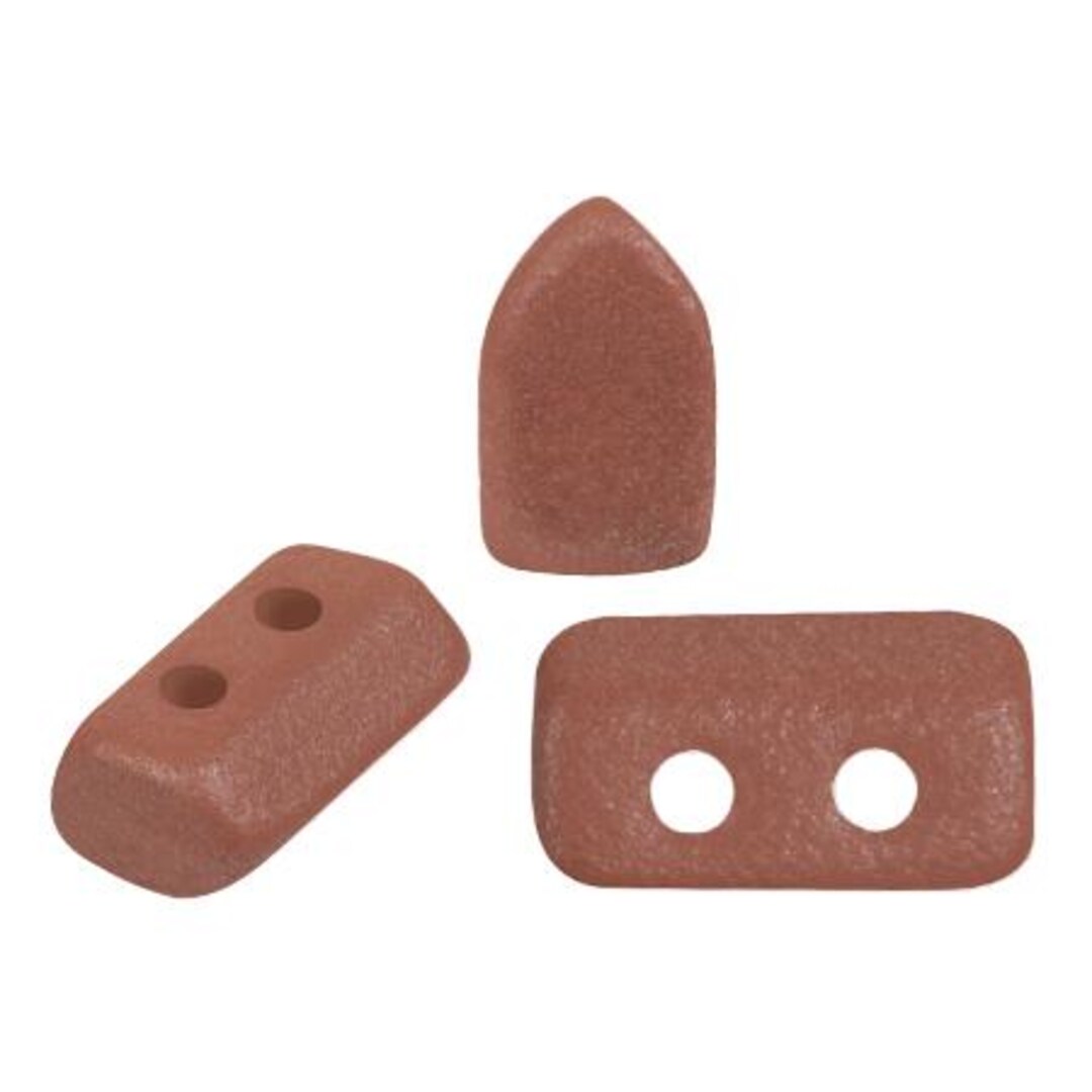 Vogue Matte Terracotta Piros Par Puca® Beads, 85-200 Pcs, 2-hole ...