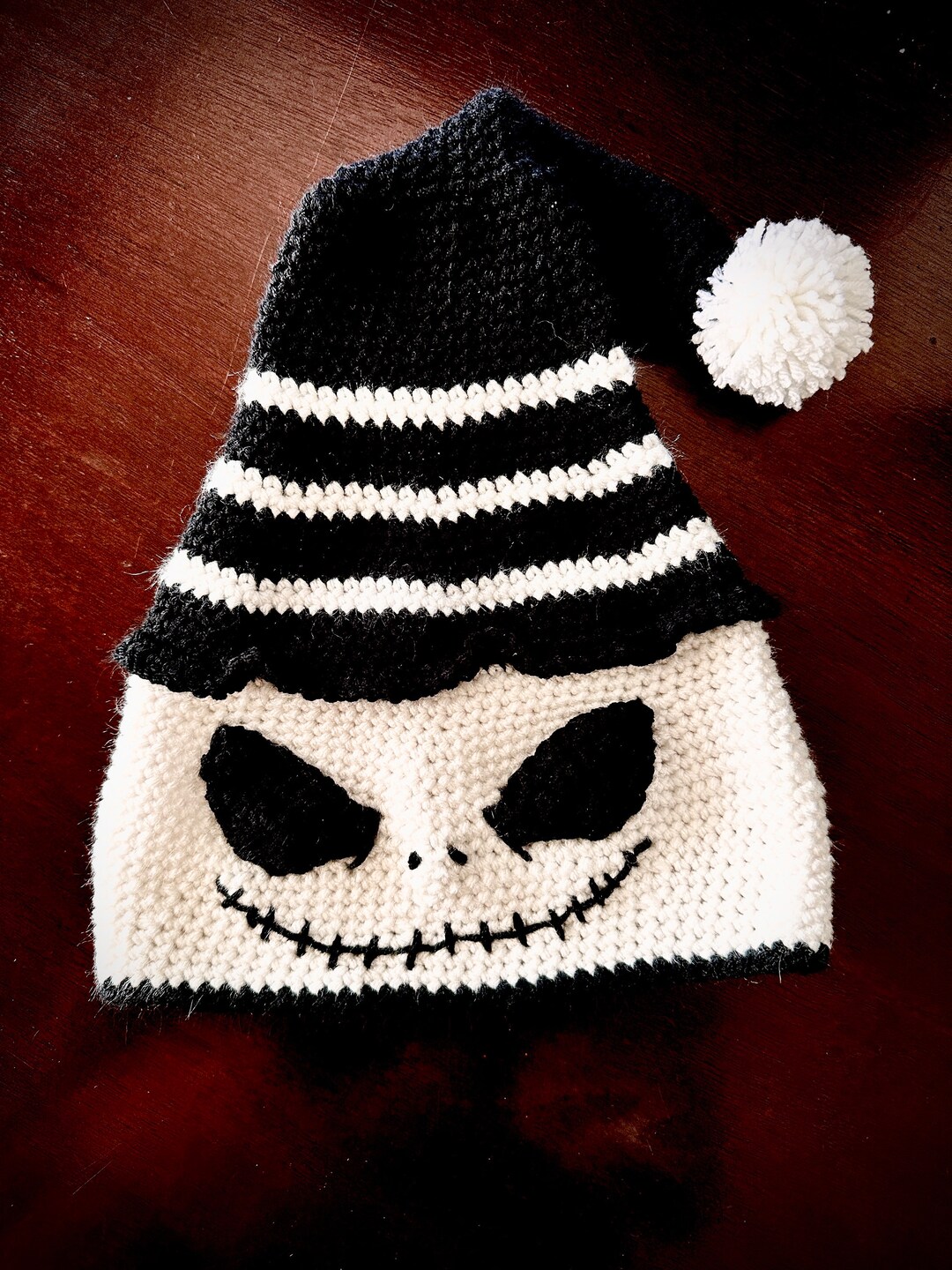 Crochet Skeleton Night Cap Hat - Etsy