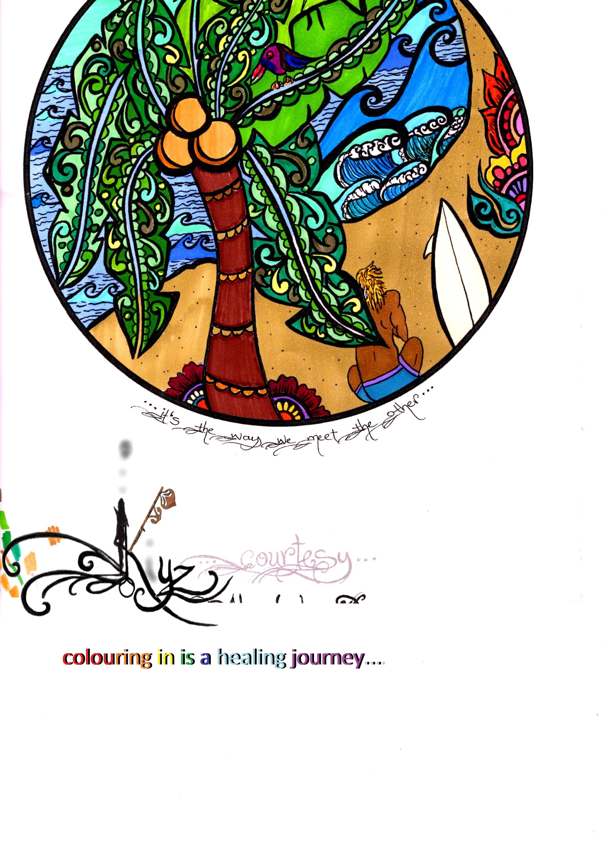 Courtesy, Colouring, Colour Page, Digital, Digital Art, Digital Print ...