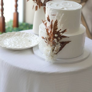 Rust Orange/burnt Orange Topper Dried Flowers Cake Topper - Cake Topper ...