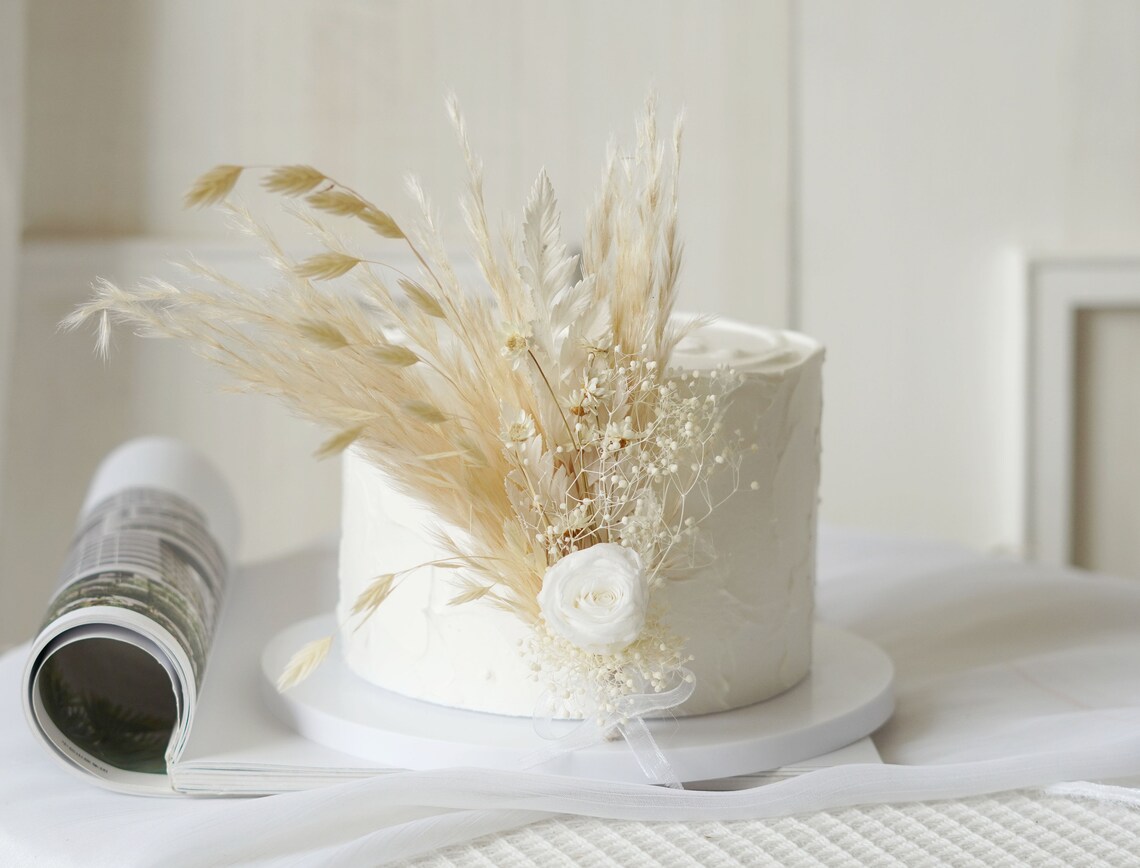 Dried Flowers Cake Topper Dried Flowers Cake Topper Cake - Etsy