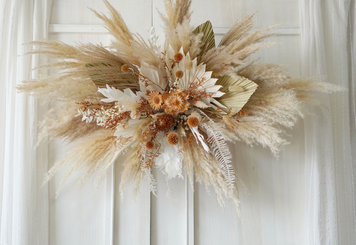 Rust Orange/dusty/burnt Orange Dried Flowers Wedding - Etsy