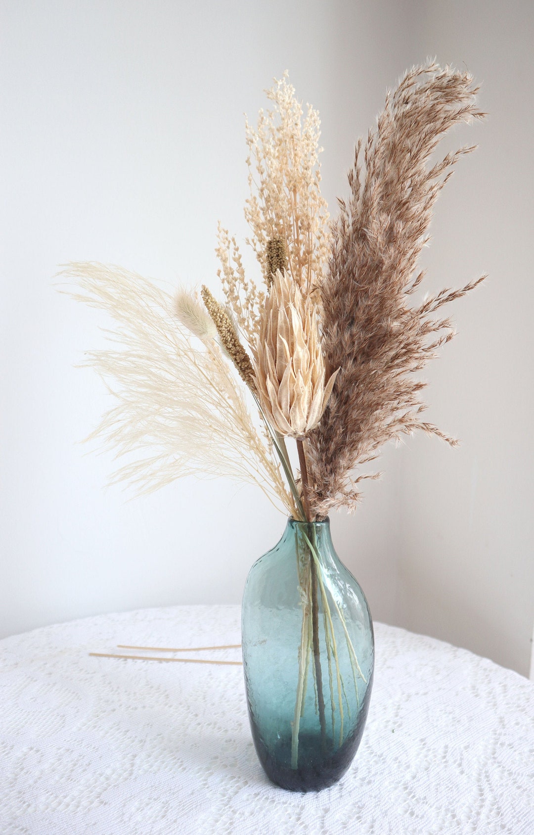 Pampas Grass Bouquetdried Flower Bouquetvase Fillerdried Etsy
