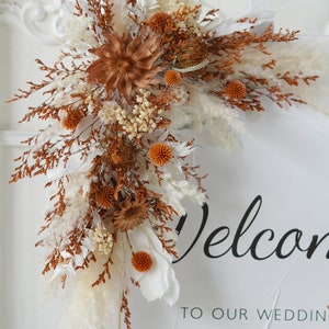 Dried Flowers Wedding Arch,flower Swag Backdrop,pampas Flower Arbor ...
