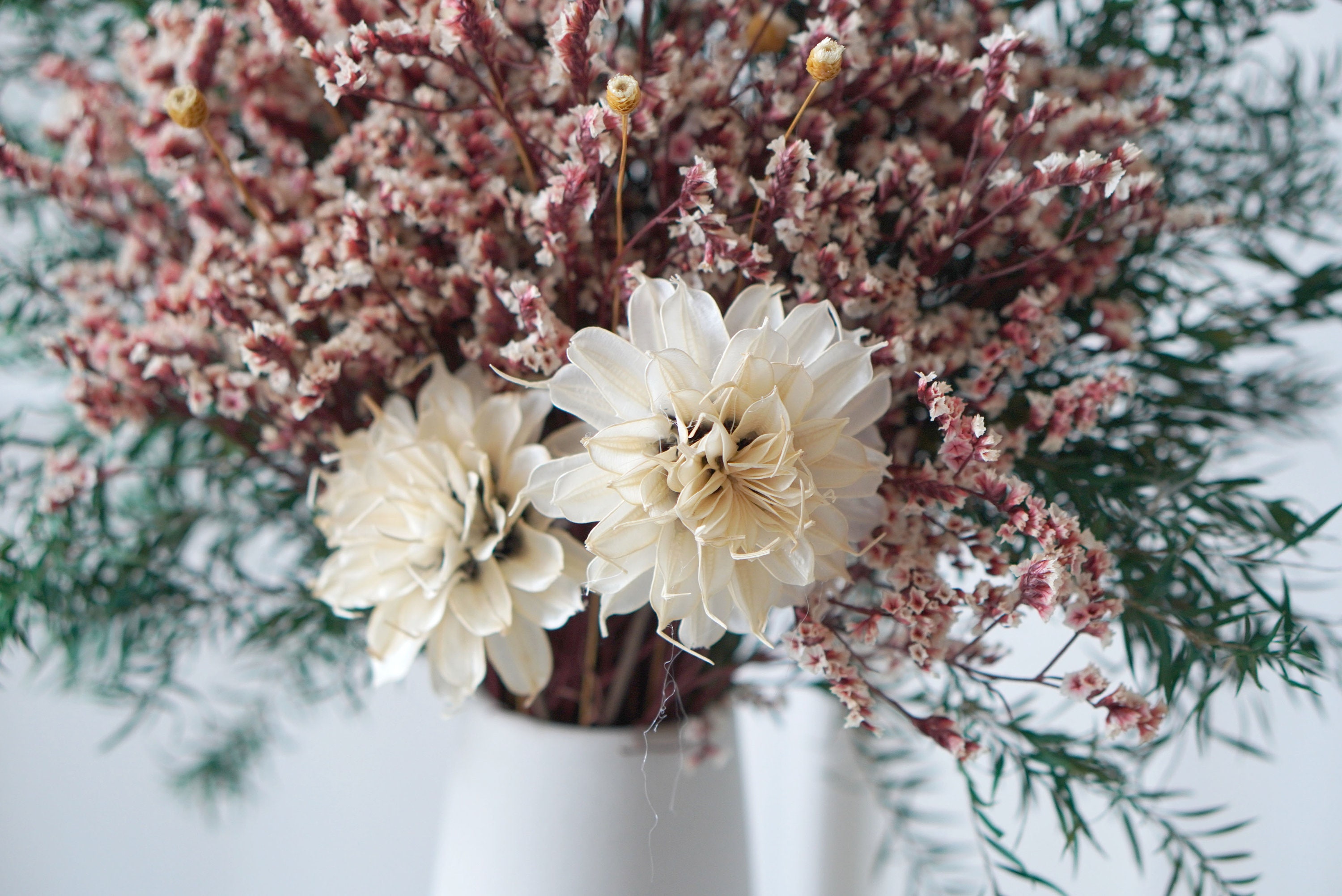 Preserved Flowers Bouquetnatural Home Decordried | Etsy