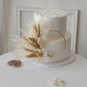 Dried Flowers Cake Topper Dried Flowers Cake Topper - Cake Topper ...