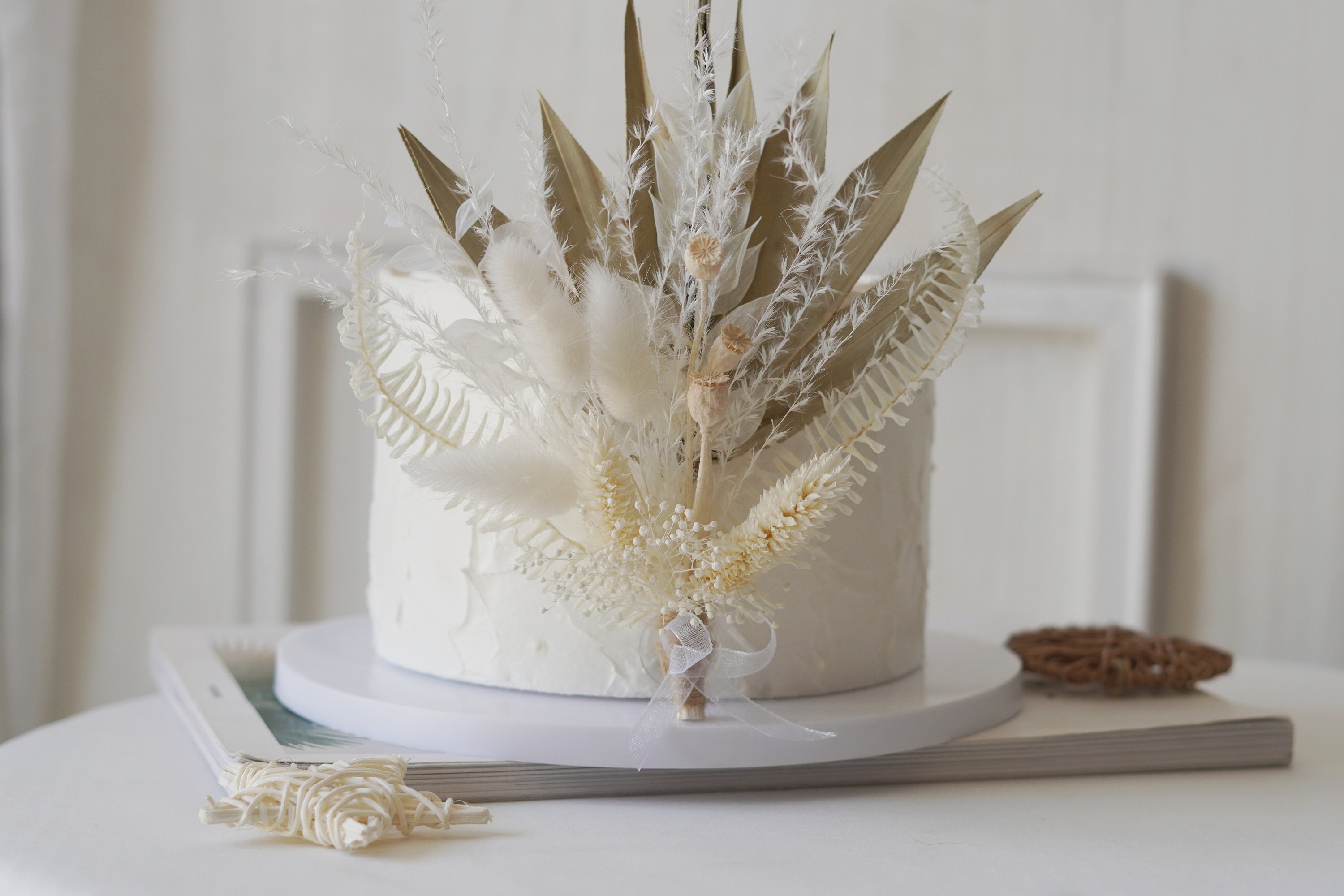 Dried Flowers Cake Topper Dried Flowers Cake Topper - Cake Topper ...