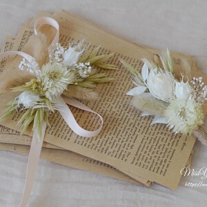 Bohemian Straw Flowers Wedding Boutonniere,groomsmen Pin,bridegroom ...