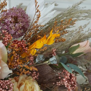Rust Orange/dusty/burnt Orange Artificial Flower Wedding Arch,dried ...