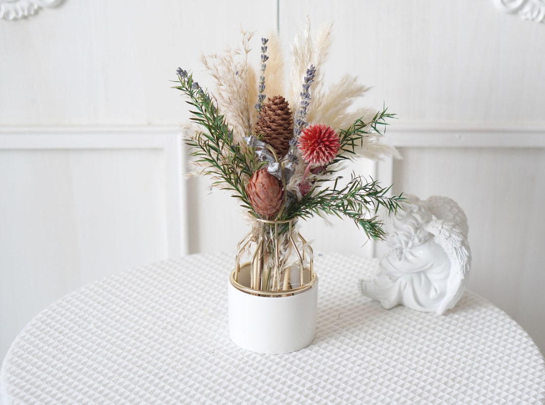 Dried Flower Bouquet,natural Home Decor, Dried Flowers,pampas Grass ...