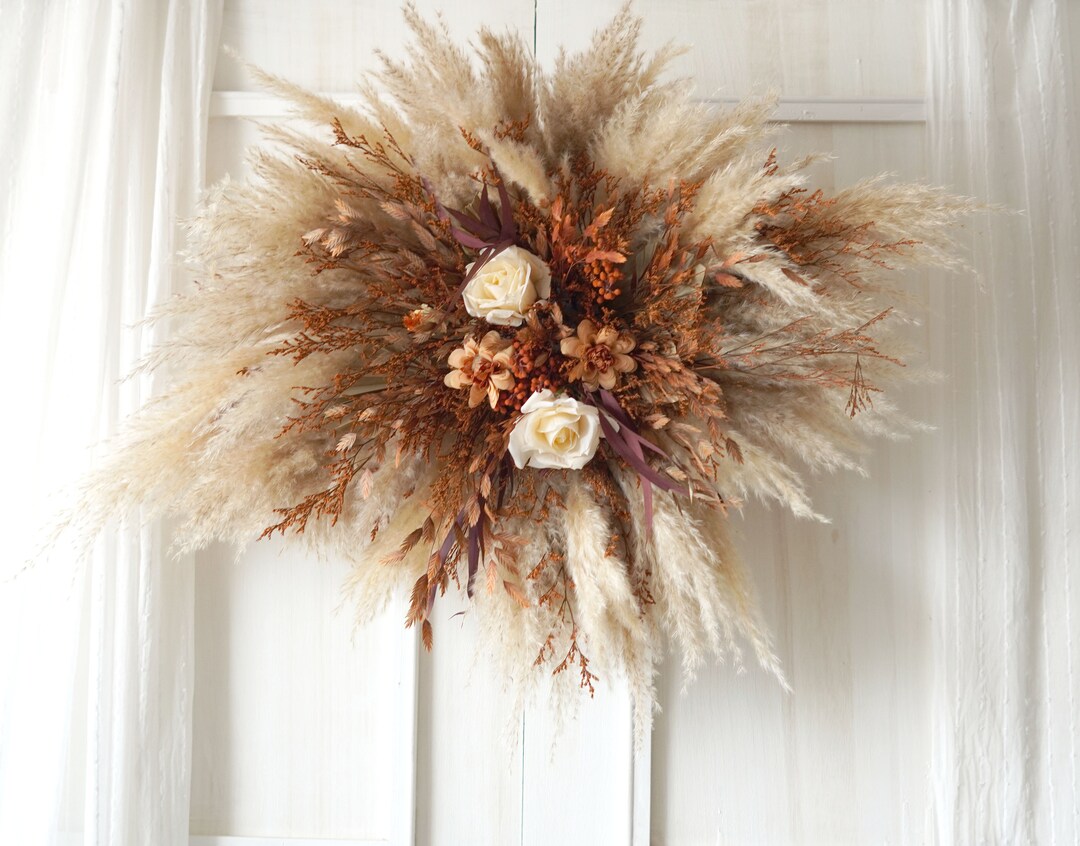 Rust Orange/dusty/burnt Orange Artificial Flower Wedding Arch,dried ...