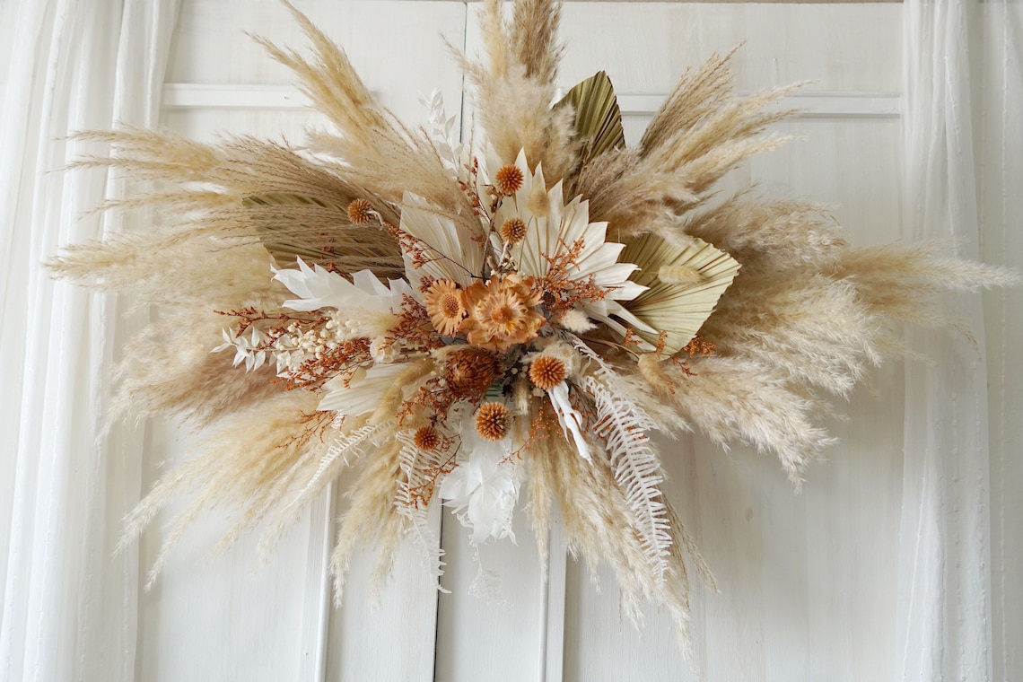 Rust Orange/dusty/burnt Orange Dried Flowers Wedding - Etsy