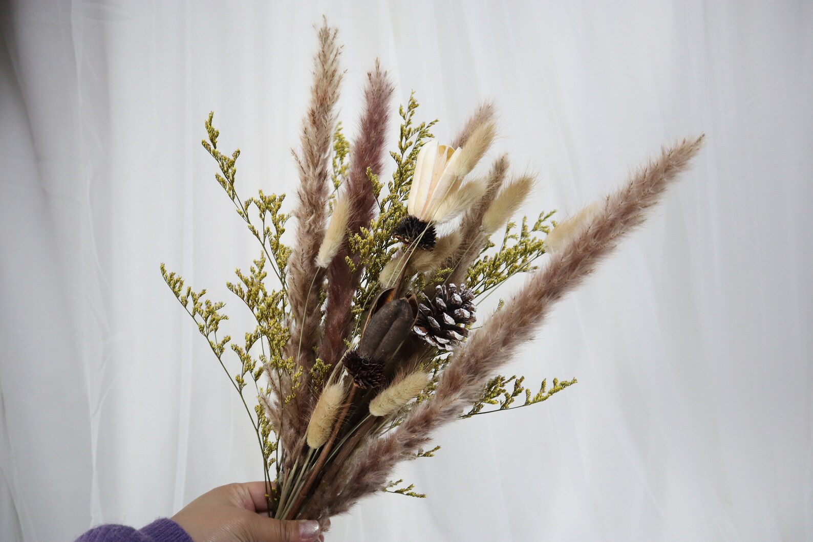 Dried Flower Bouquetnatural Home Decor Dried Flowers | Etsy