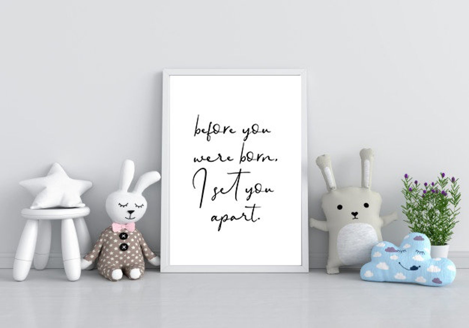 Before You Were Born I Set You Apart Print Nursery Printable | Etsy