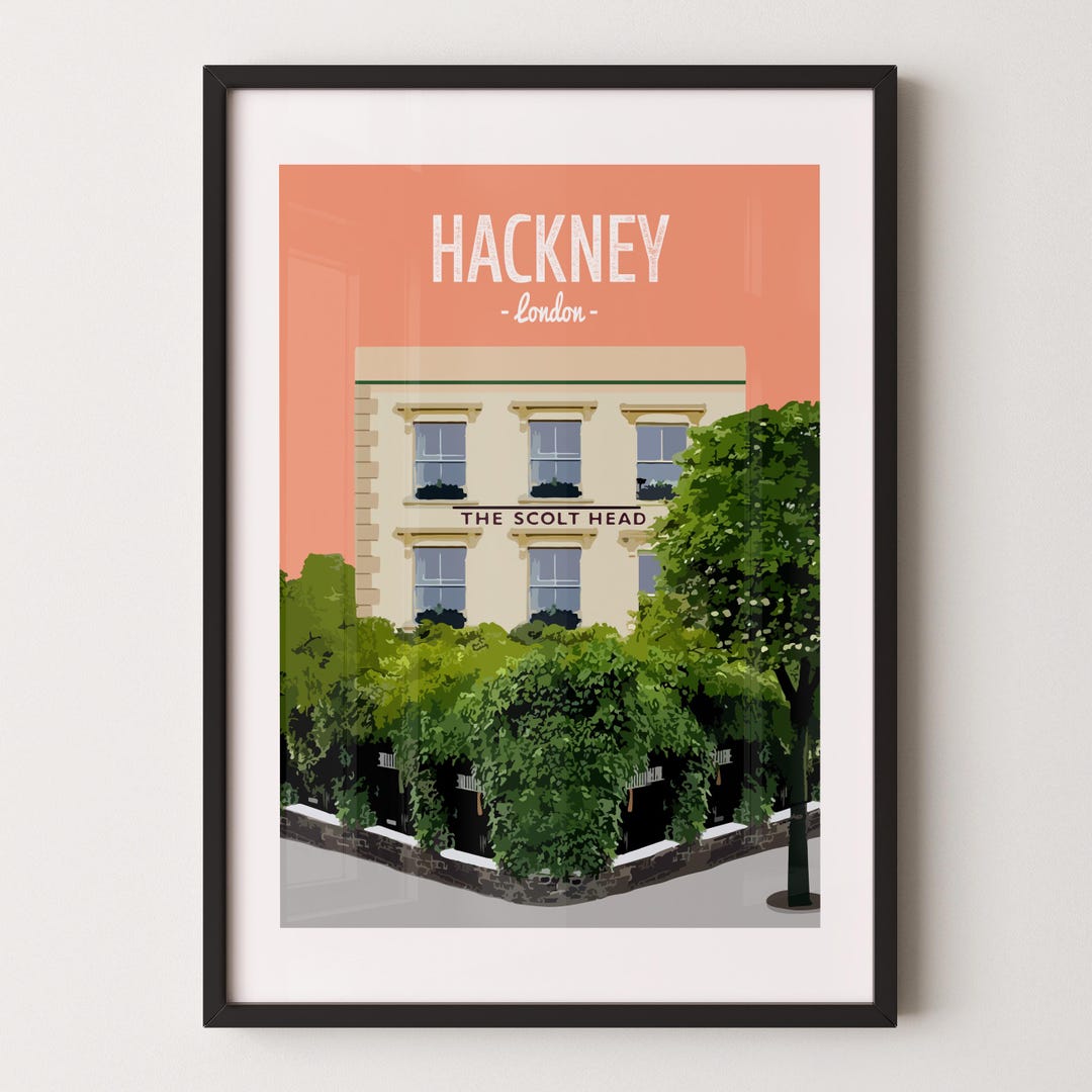 Hackney Print, the Scolt Head Pub, Islington - Etsy