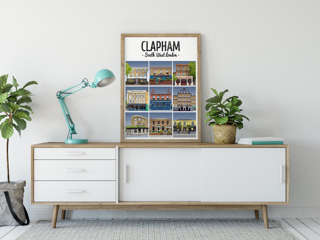 Clapham Poster Print, Clapham Pubs, SW4, South West London, London Pubs ...
