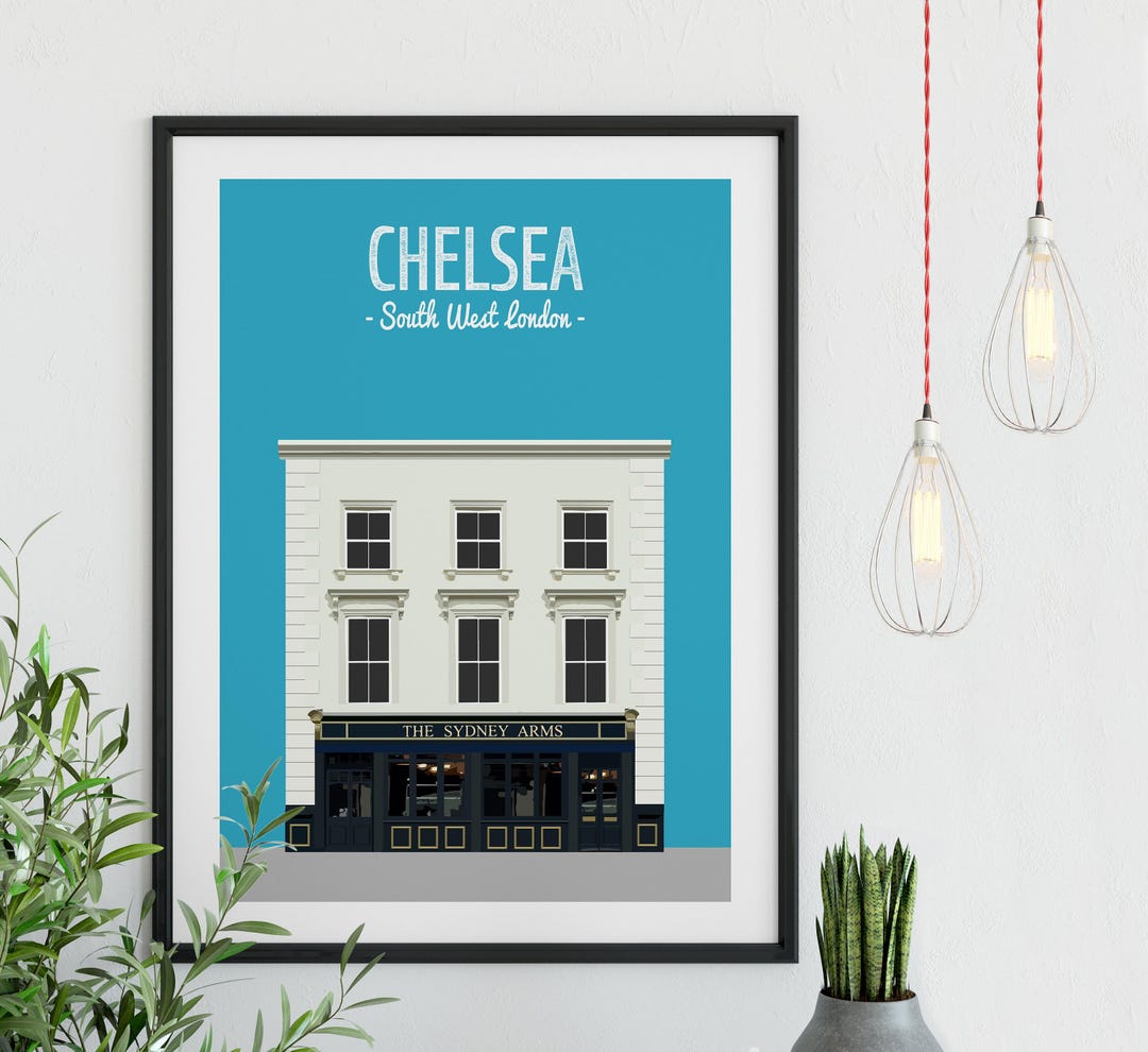 Chelsea Print, the Sydney Arms Pub, South West London Print - Etsy
