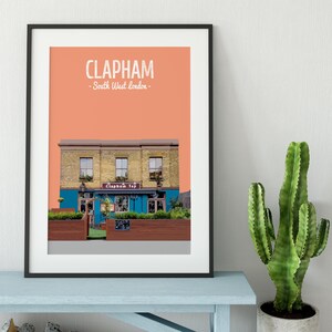Clapham Print, the Clapham Tap Pub, South West London Print - Etsy