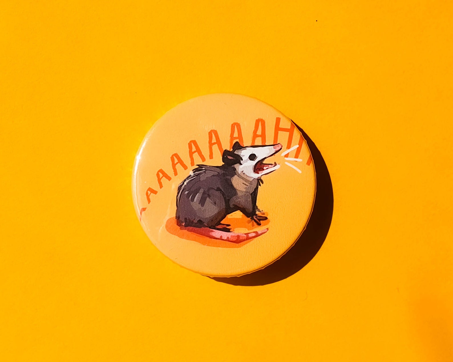 Screaming Possum Button 1.5 Inch/38mm Pinback Button - Etsy UK